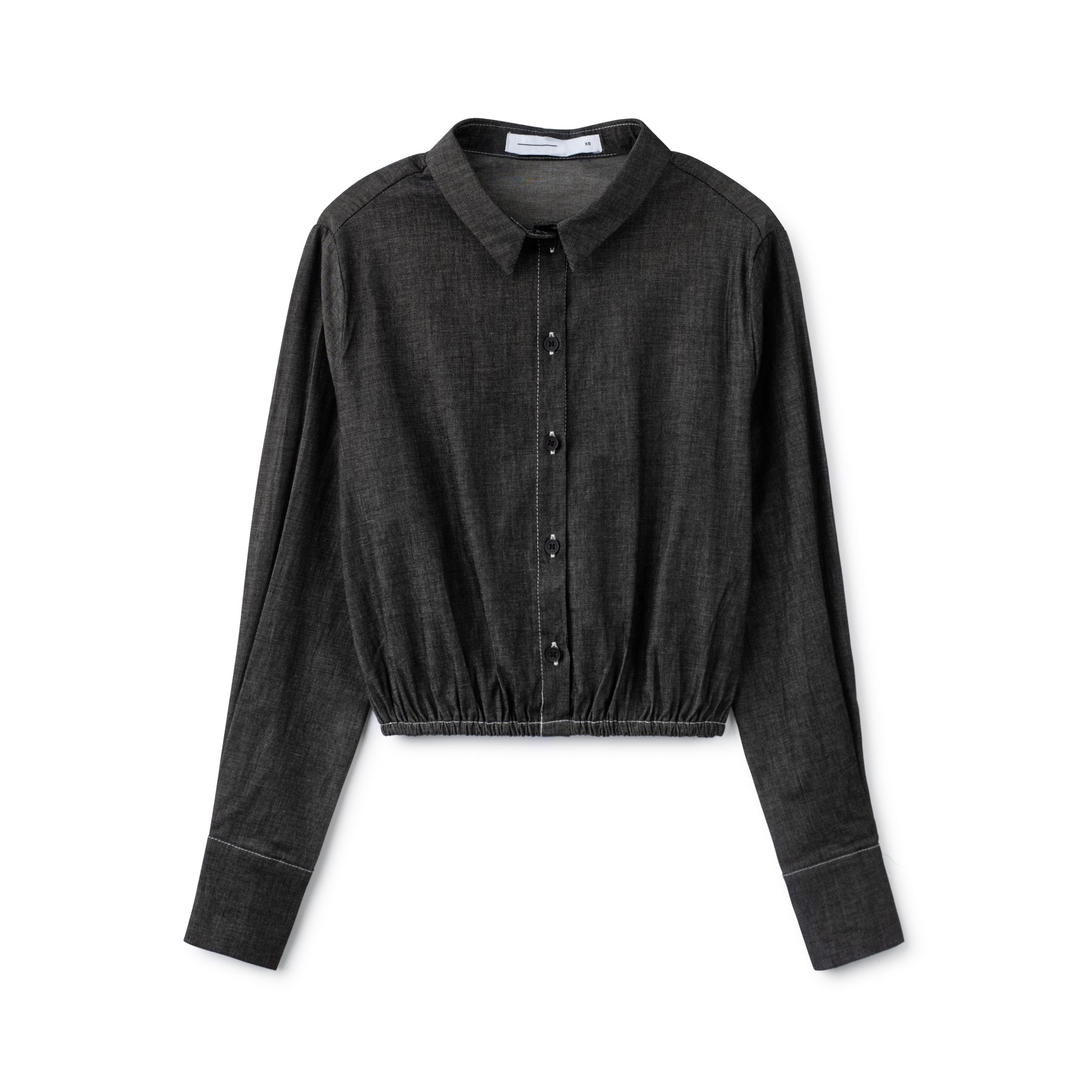 Signature Drawstring Shirt - Black Denim – IN:05NY