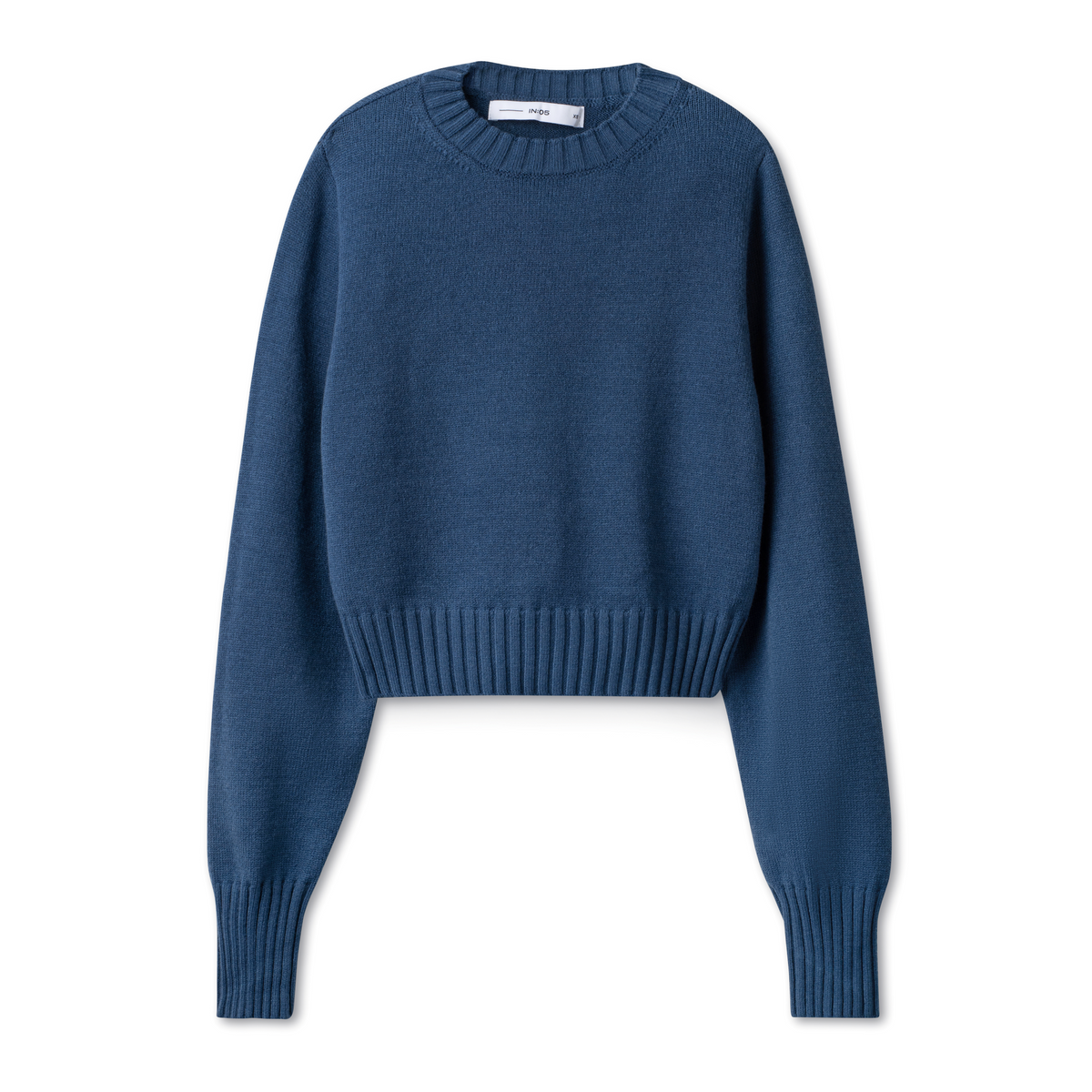 Basic Crop Fitted Sweater IN: Blue – IN:05NY