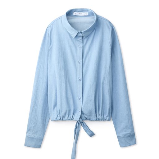 Signature Drawstring Shirt - Chambray Denim – IN:05NY
